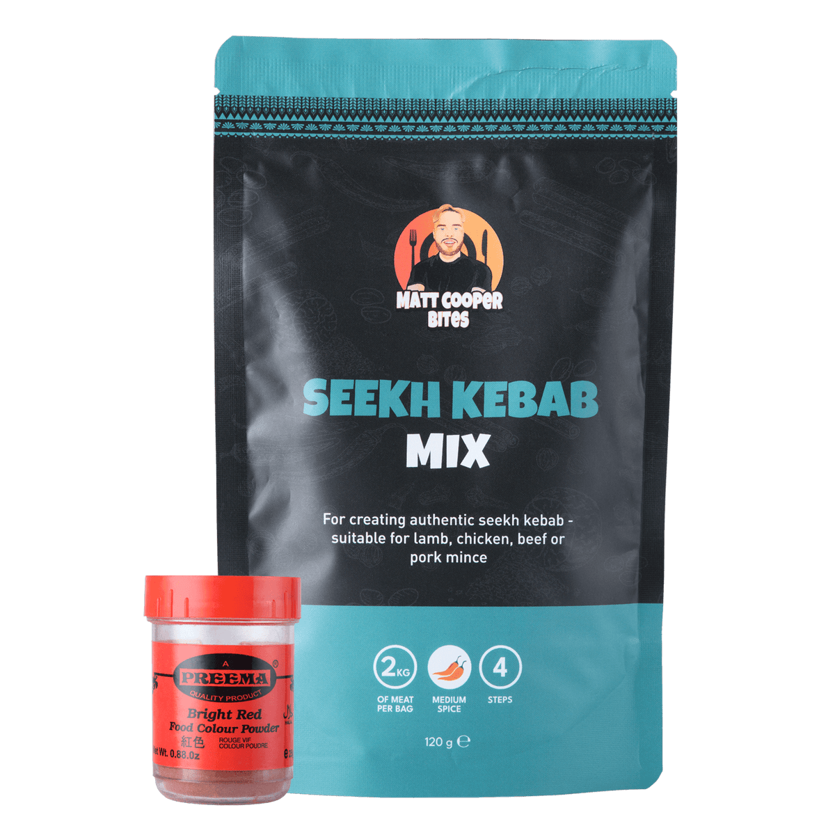 Bright Red Restaurant Style Seekh Kebab Bundle